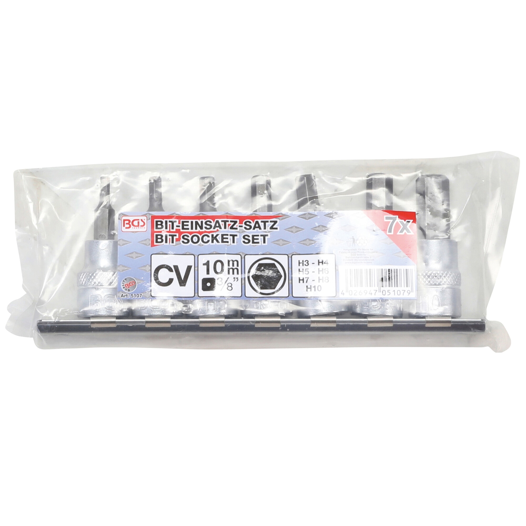 Set cu biti Imbus 3-10mm, antrenare cu tubulara 3/8", 7 piese - eMAG.ro