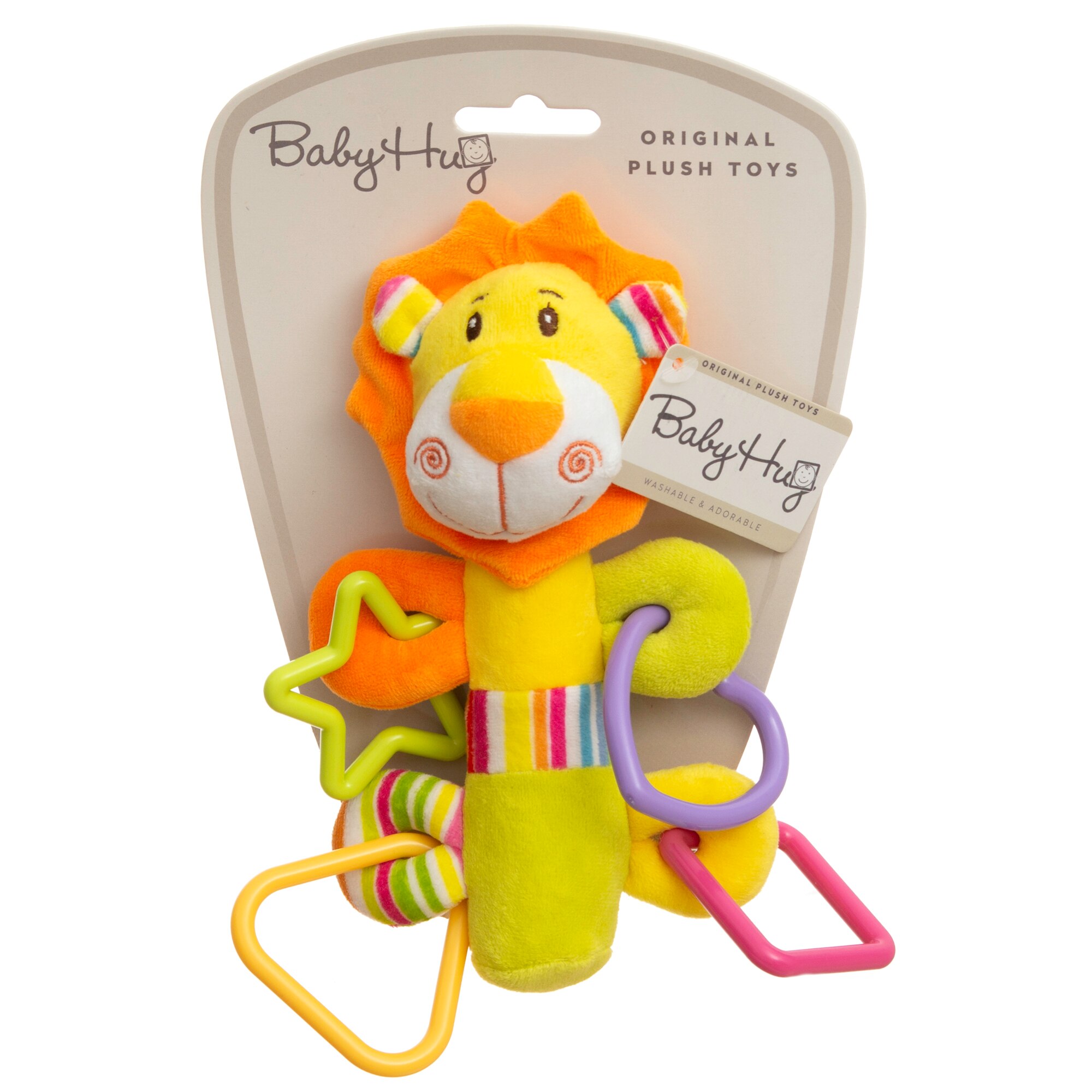 Leu din plus cu inele, Baby Hug, multicolor - eMAG.ro