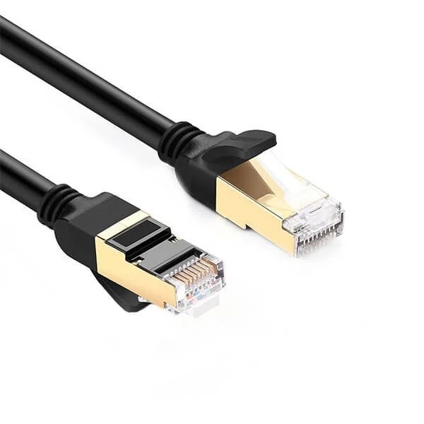 Cablu de retea, Ugreen, NW107, Ethernet RJ45, Cat 7, STP, 5 m, Negru ...