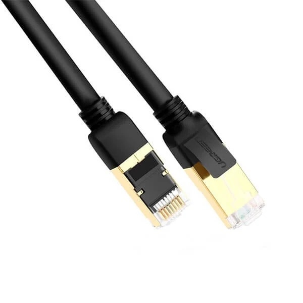 Cablu de retea, Ugreen, NW107, Ethernet RJ45, Cat 7, STP, 5 m, Negru ...