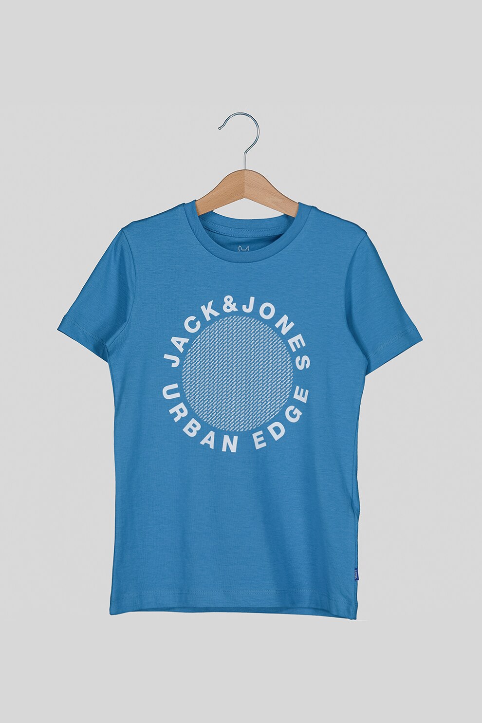 Jack & Jones, Kerek nyakú logós póló, Kék/Fehér, 140 CM Standard - eMAG.hu