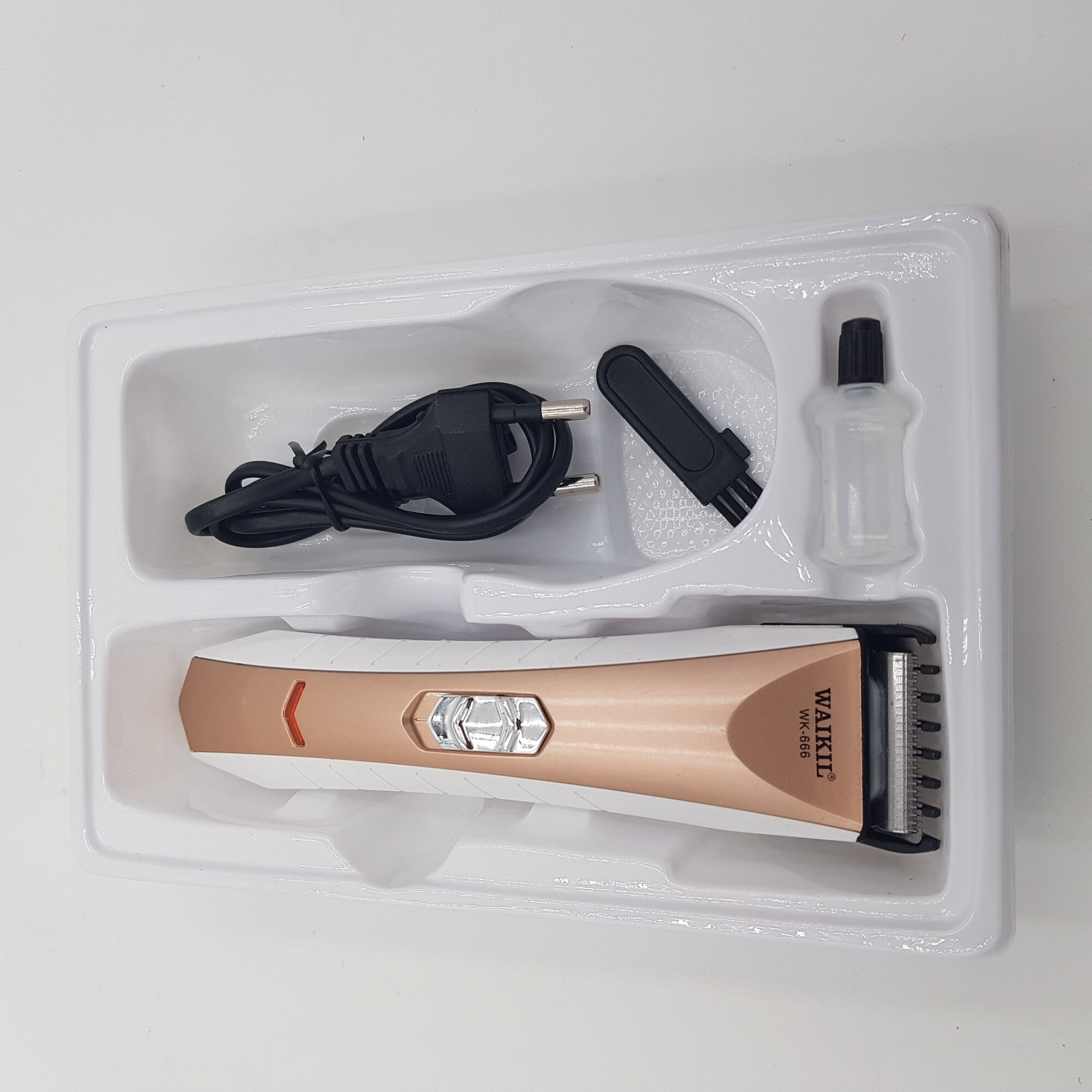 Masina tuns barba si contur reincarcabila fara fir Waikil 666 - eMAG.ro