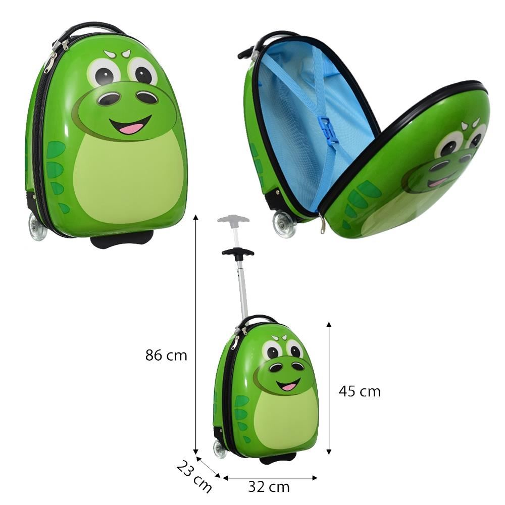 Troler (valiza) pentru copii, model dragon - eMAG.ro