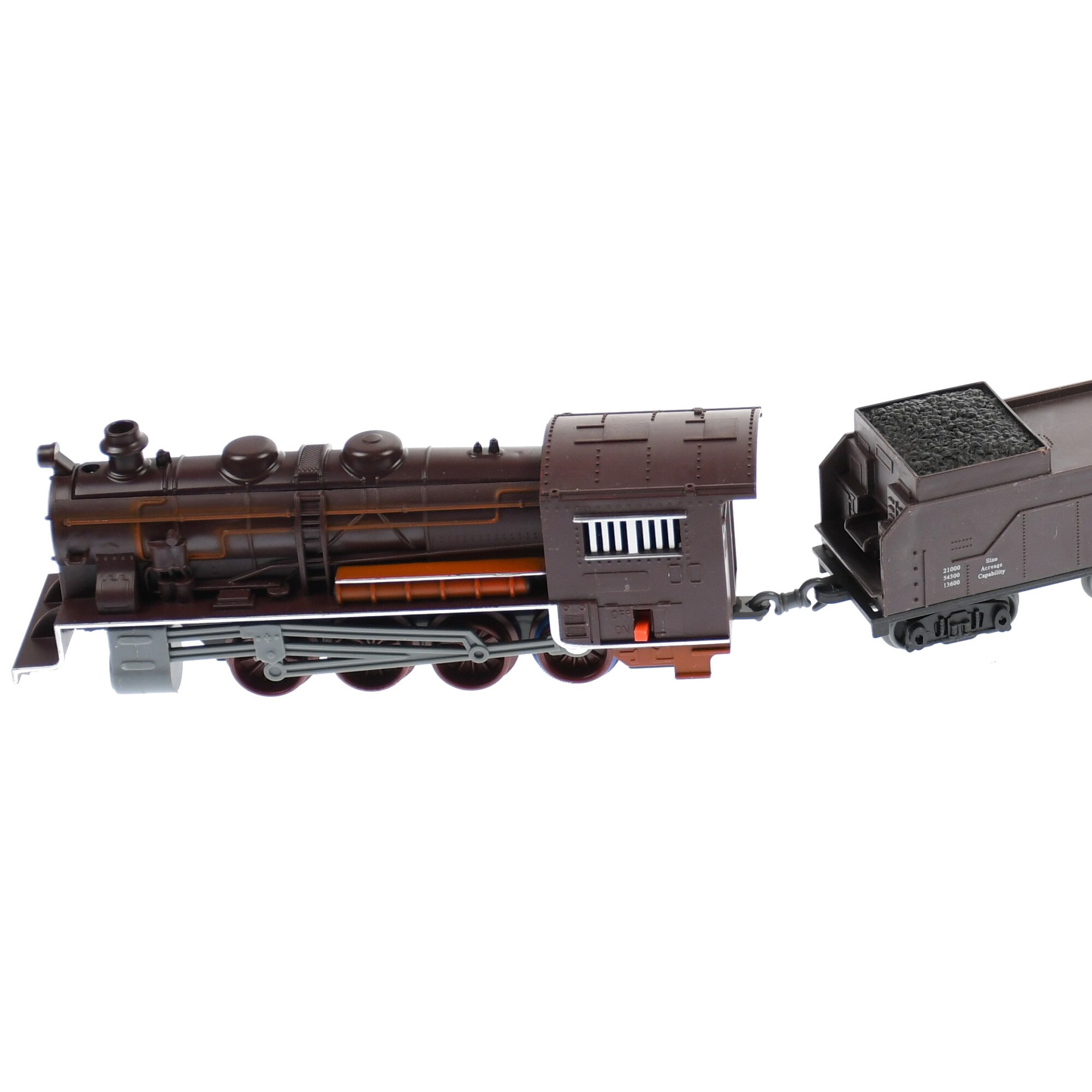 Set trenulet electric cu locomotiva si 2 vagoane, sine, gara - 13022A ...