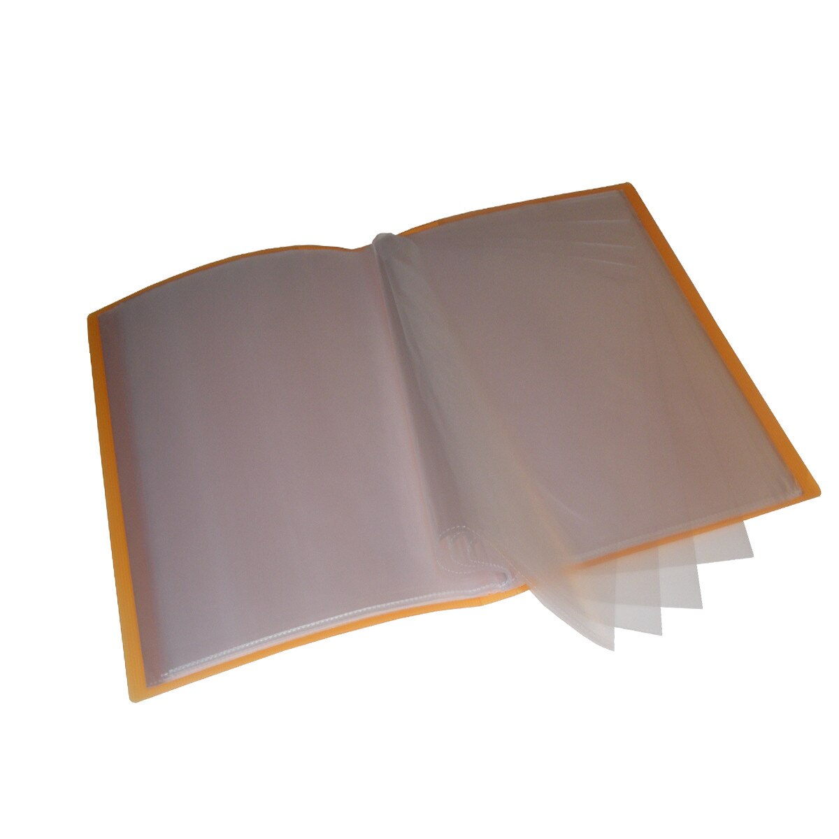 Mapa prezentare cu 40 file, coperti rigide de 60 microni, portocalie ...