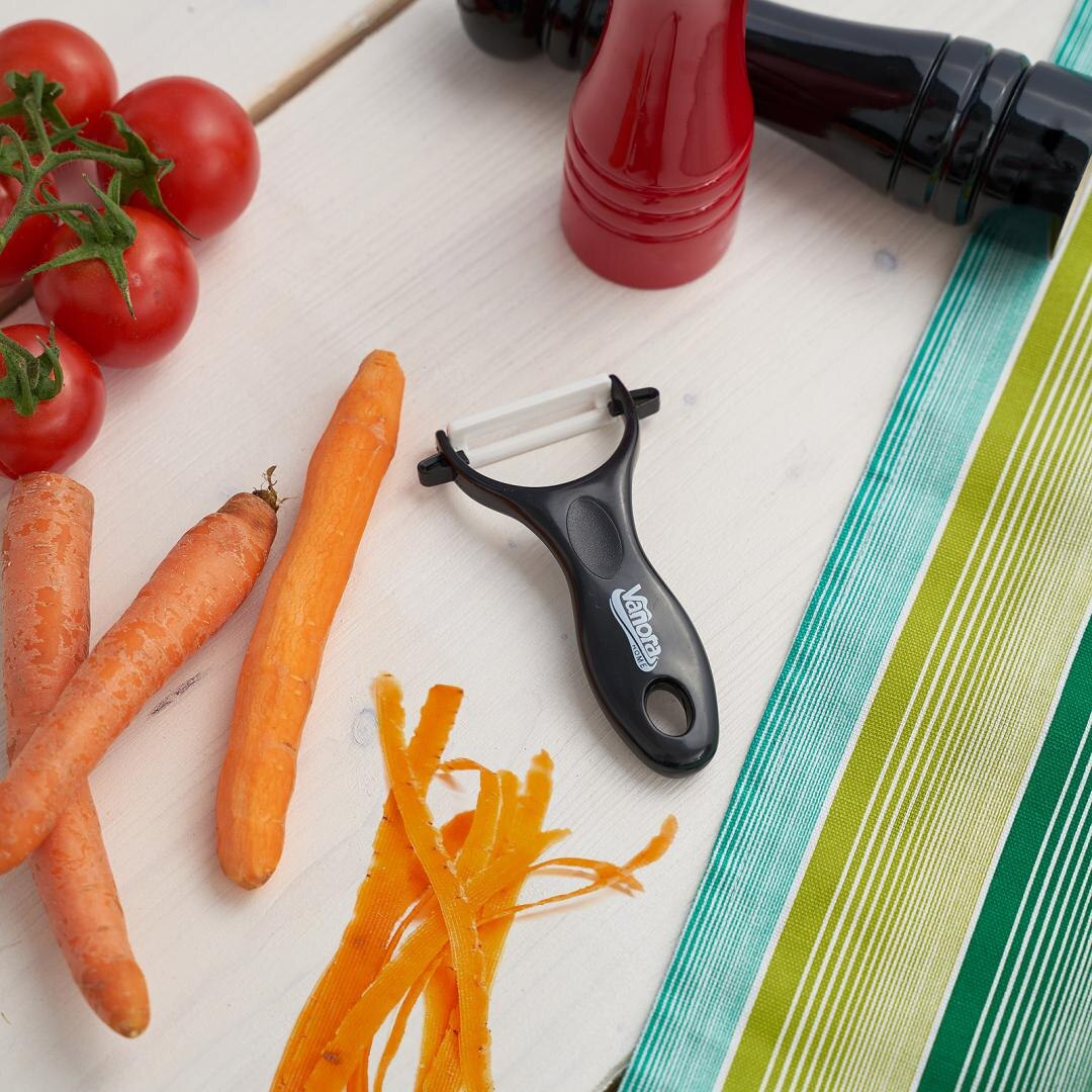 Curatator legume 4 cm, lama ceramica, negru - eMAG.ro