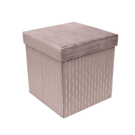 Taburet pliabil cu spatiu de depozitare, 4A-141PI Cream/Auriu - eMAG.ro