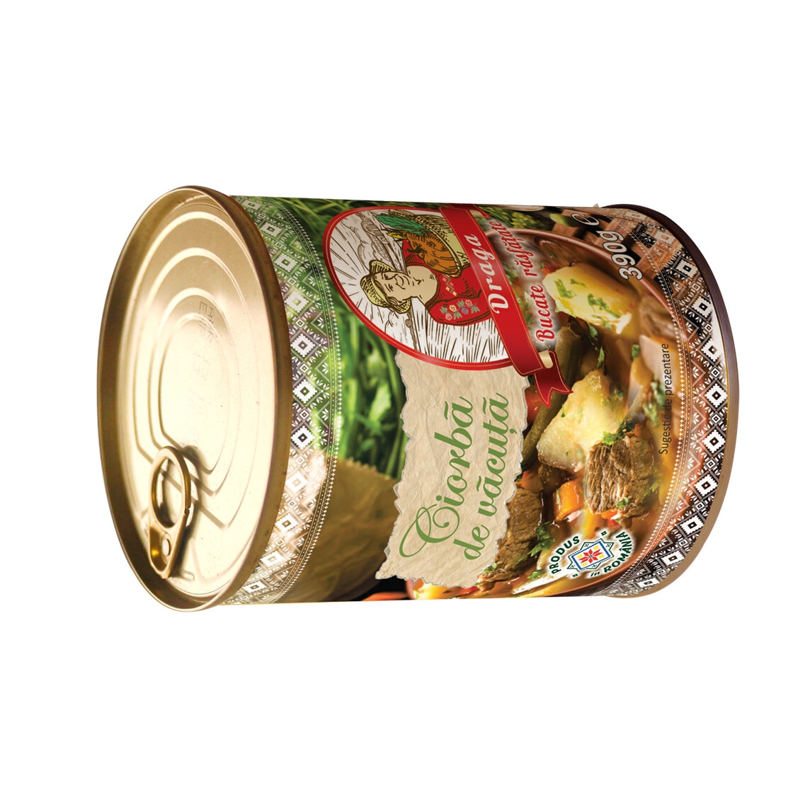 Conserva ciorba de vacuta, Draga, 390 g - eMAG.ro