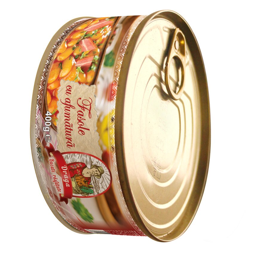 Conserva fasole cu afumatura, Draga, 400 g - eMAG.ro
