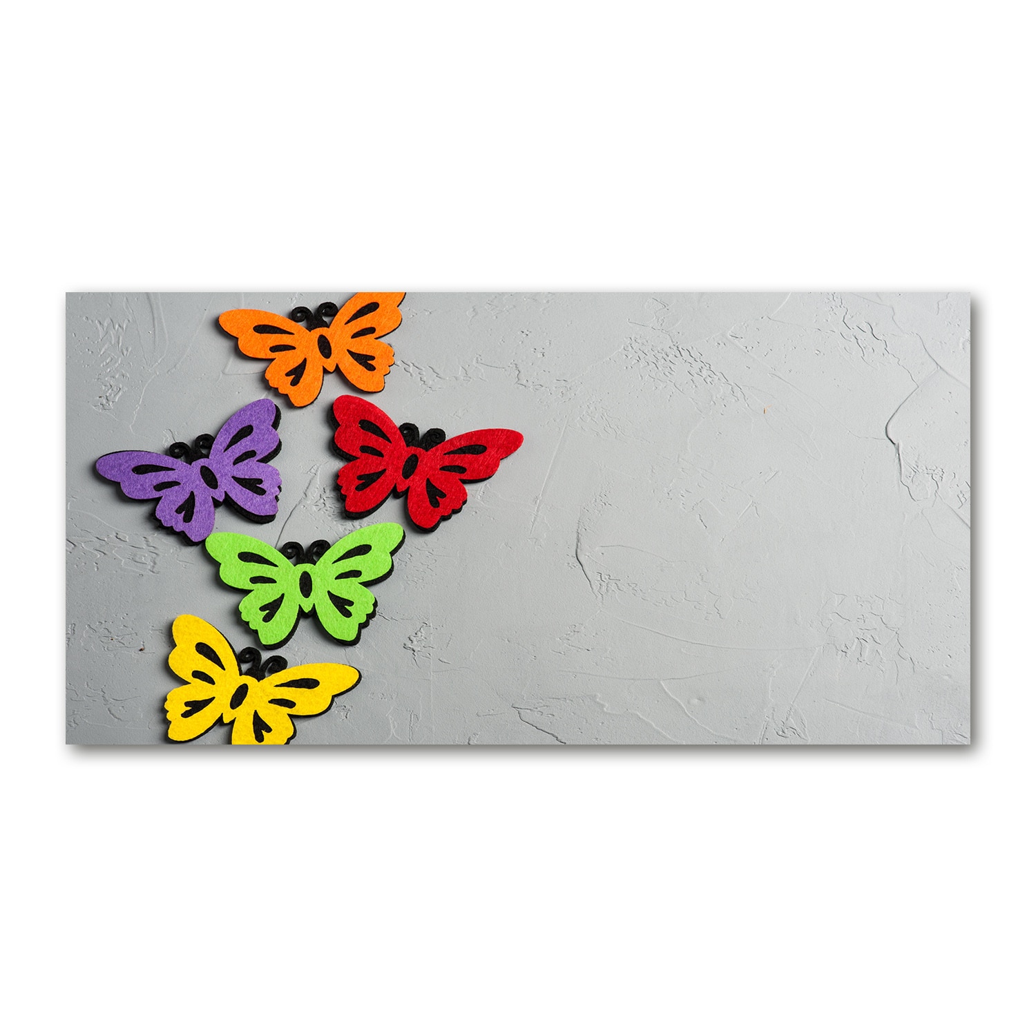 Pictura pe panza, 120 cm x 60 cm, Decorarea peretilor - Fluturi ...