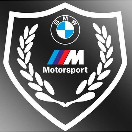 Sticker Auto luneta BMW M Motorsport, alb - eMAG.ro