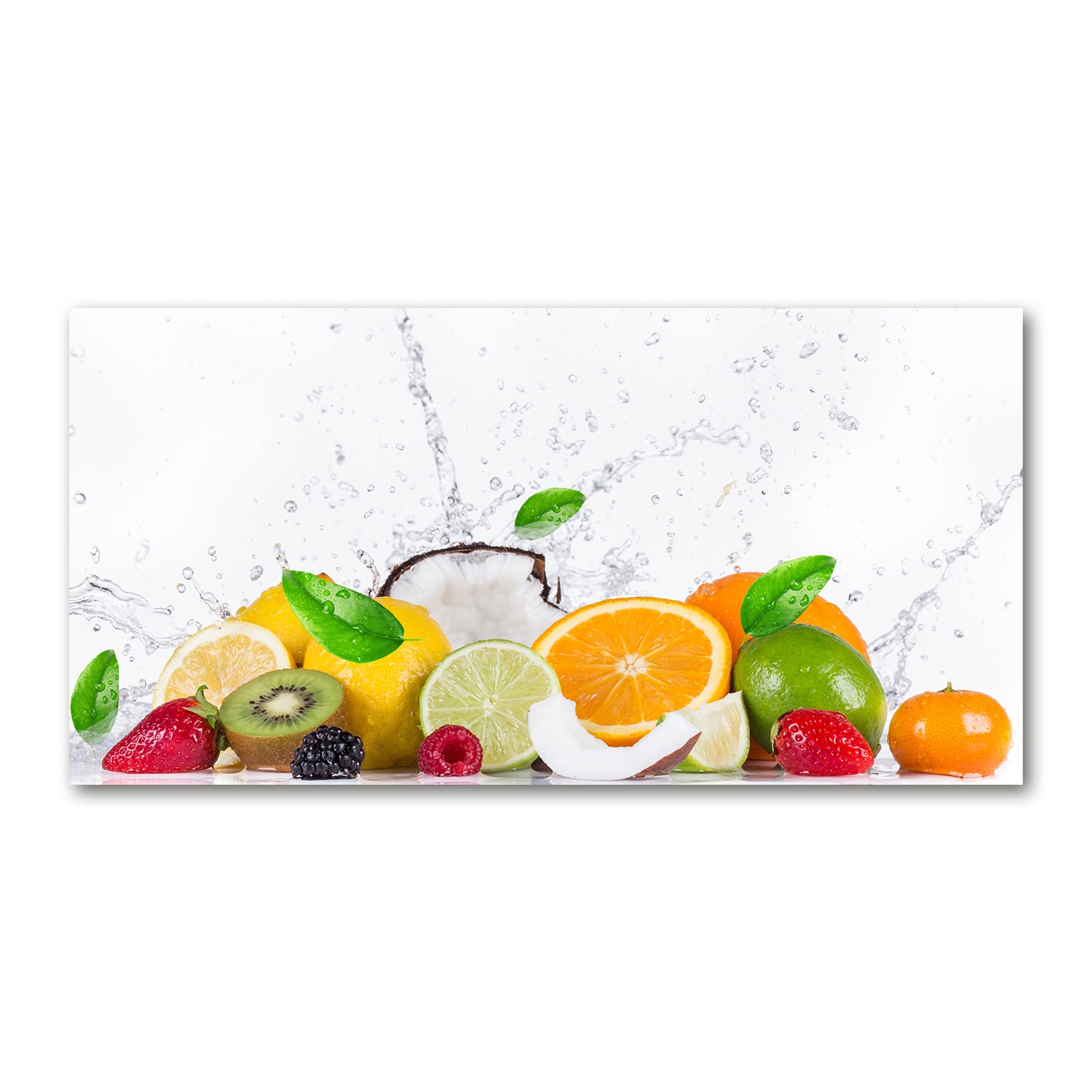 Pictura pe panza, 120x 60cm, Decorarea peretilor "Fructe si apa” - eMAG.ro