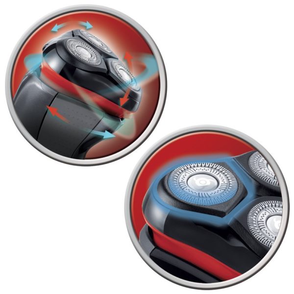 Aparat de Ras Remington cu Capete Rotative, Cap ComfortPivo, Active Contour, Functie ComfortTrim ...