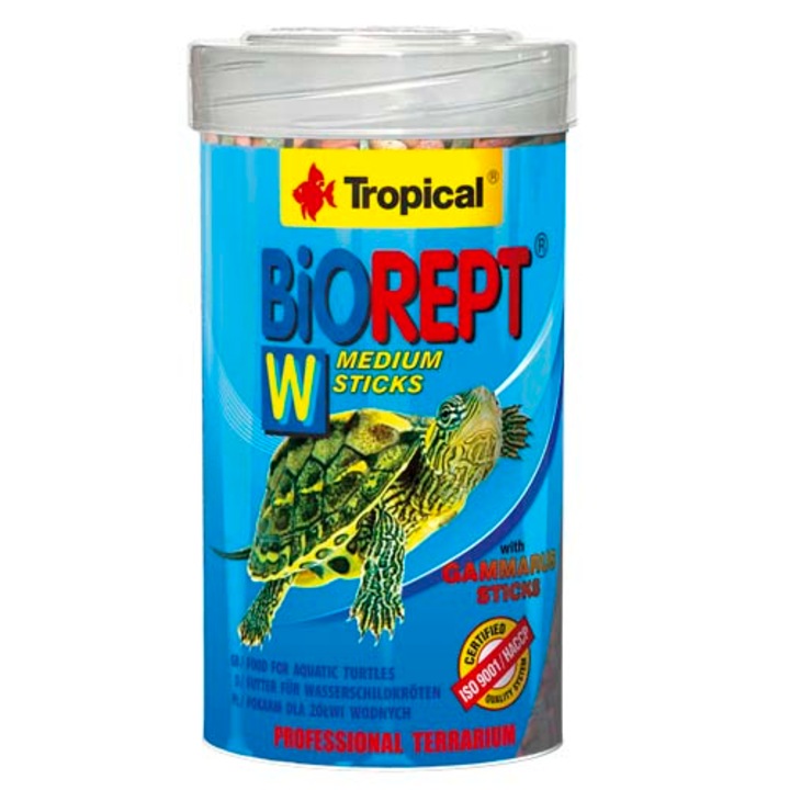 Hrana pentru broaste testoase Tropical, Biorept W, 100 ml, 30 g - eMAG.ro