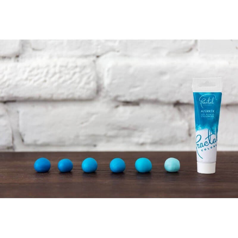 Colorant alimentar gel Fractal - culoare albastru azur - 30 g - eMAG.ro