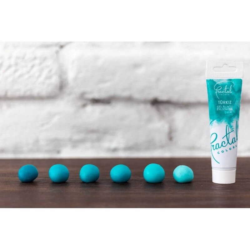 Colorant alimentar gel Fractal - culoare turcoaz - 30 g - eMAG.ro