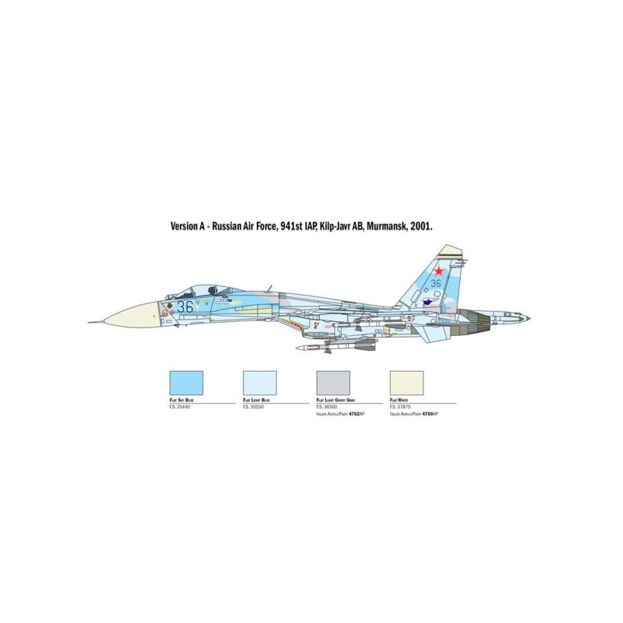 Italeri Su-27A Flanker 1:72 (1413) - eMAG.hu