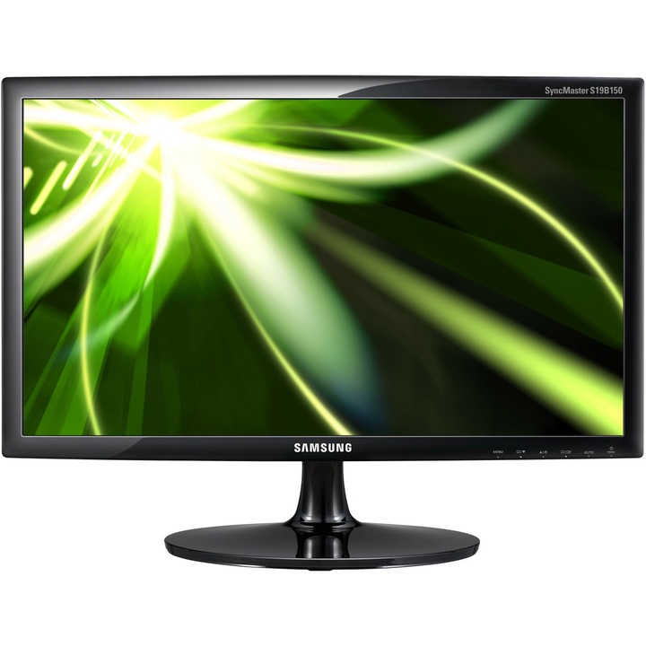 Monitor LED Samsung 18.5", Wide, Negru Lucios, S19B150N - eMAG.ro