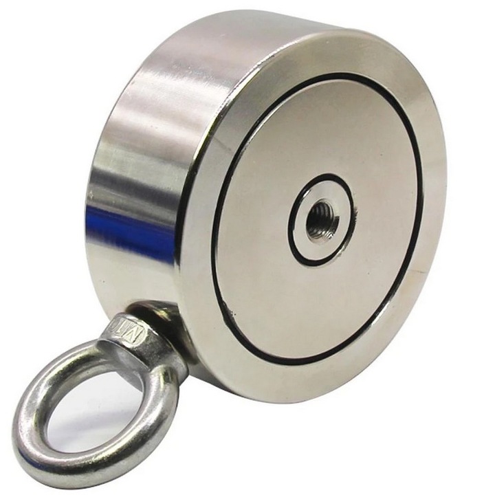 Magnet Fishing D94 mm 2x300 kg puternic doua fete Forta prindere ...