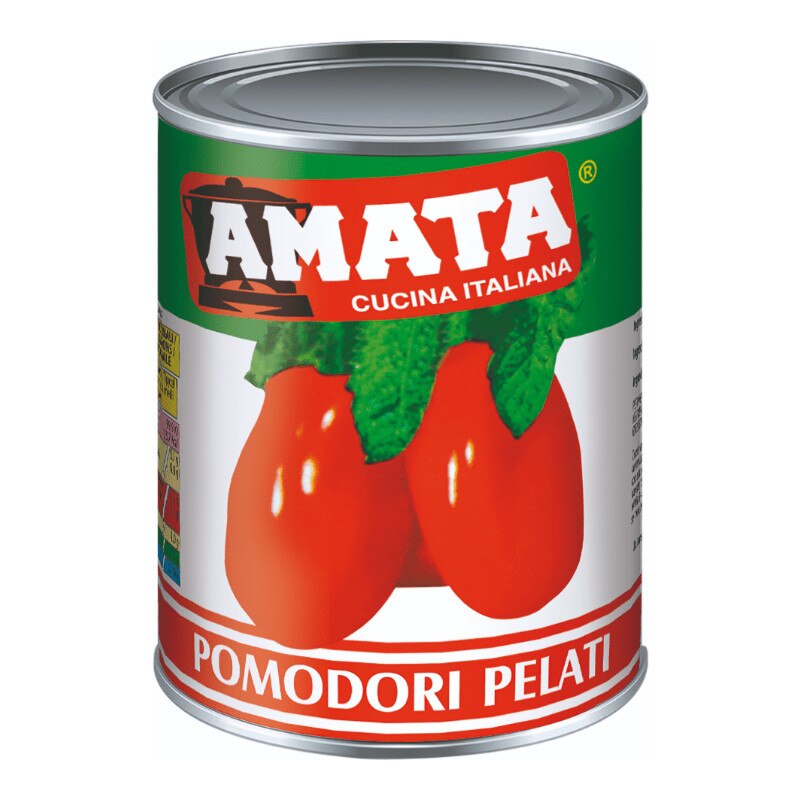 Rosii decojite intregi in suc de rosii Amata, 800g - eMAG.ro