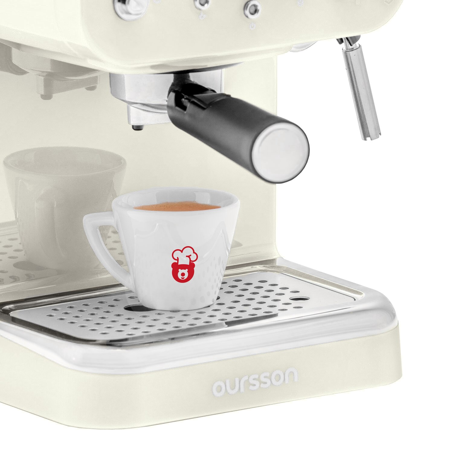Espressor Oursson EM1500/IV, 900 W, 15 bar, 1.25 L, alb - eMAG.ro