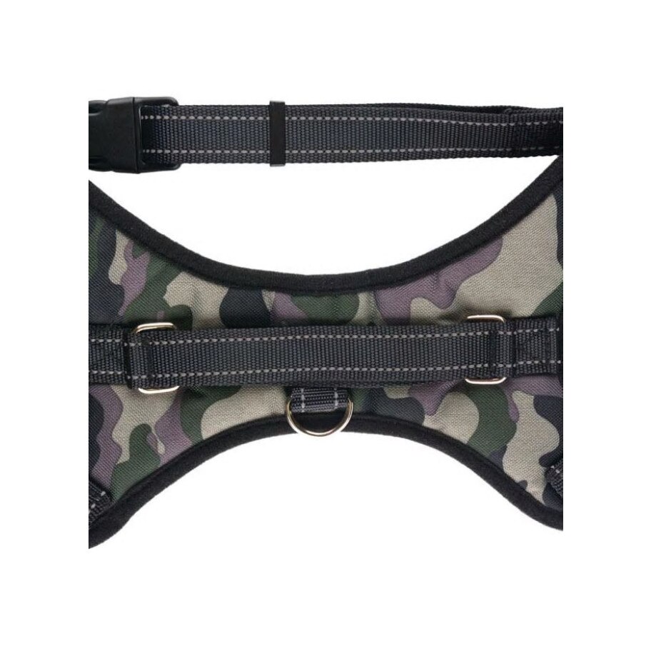 Нагръдник за кучета Теми, камуфлаж, черен - eMAG.bg