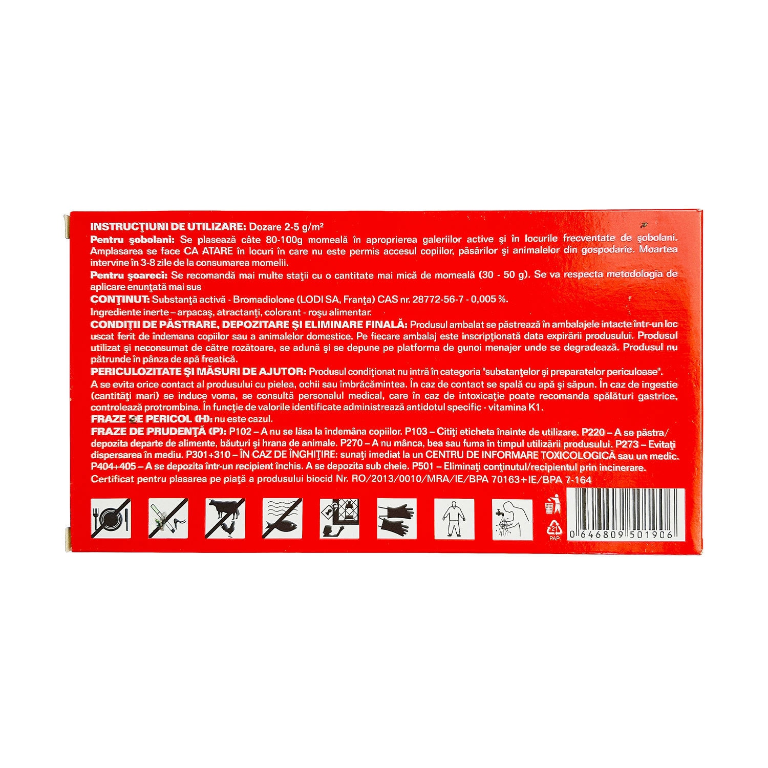 Momeala Raticida / otrava soareci si sobolani MASTERrat Grausor Rosu ...