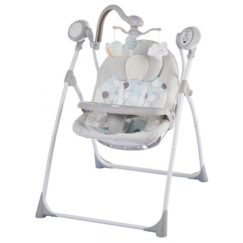 Balansoar electric pentru bebelusi BabyMix SW102RC, Gri - eMAG.ro