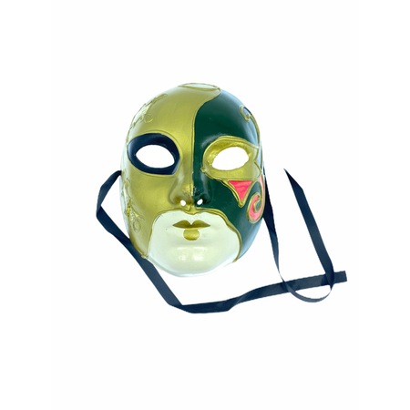 Masca Atelier bal, Auriu-Verde - eMAG.ro