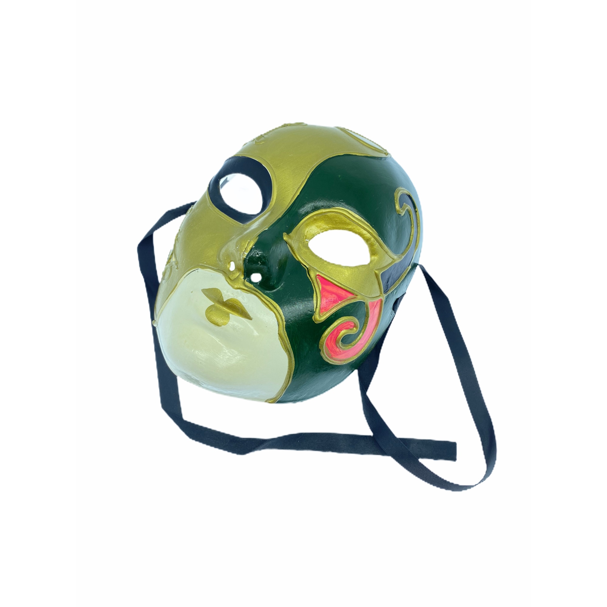 Masca Atelier bal, Auriu-Verde - eMAG.ro