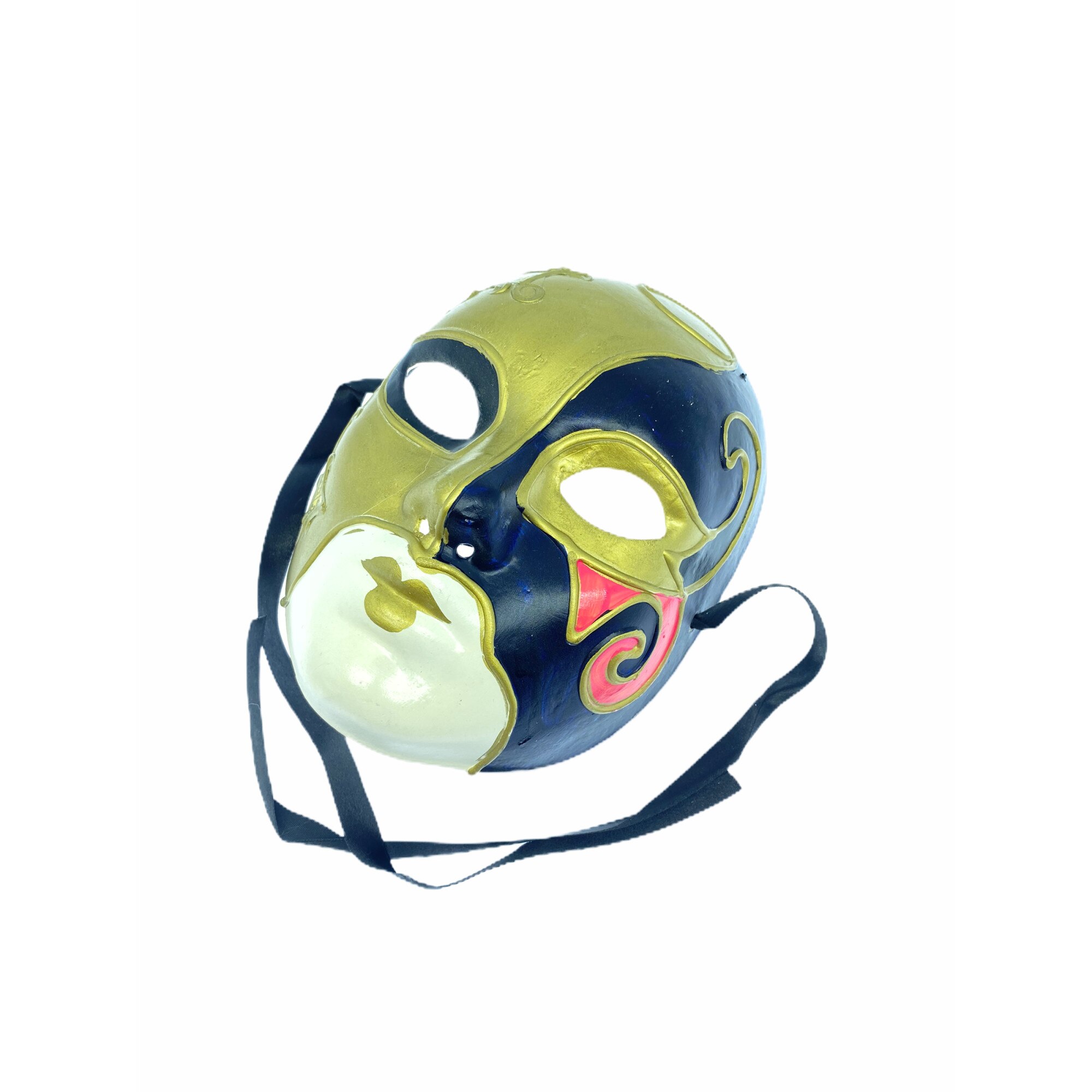 Masca Atelier bal, Auriu-Negru - eMAG.ro