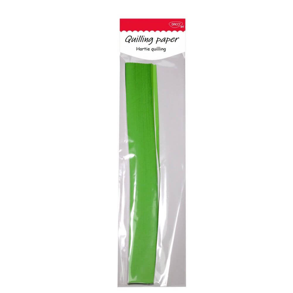 Hartie Quilling DACO, 42.5x0.5 cm, 100 Fasii/Set, Capat Autoadeziv ...