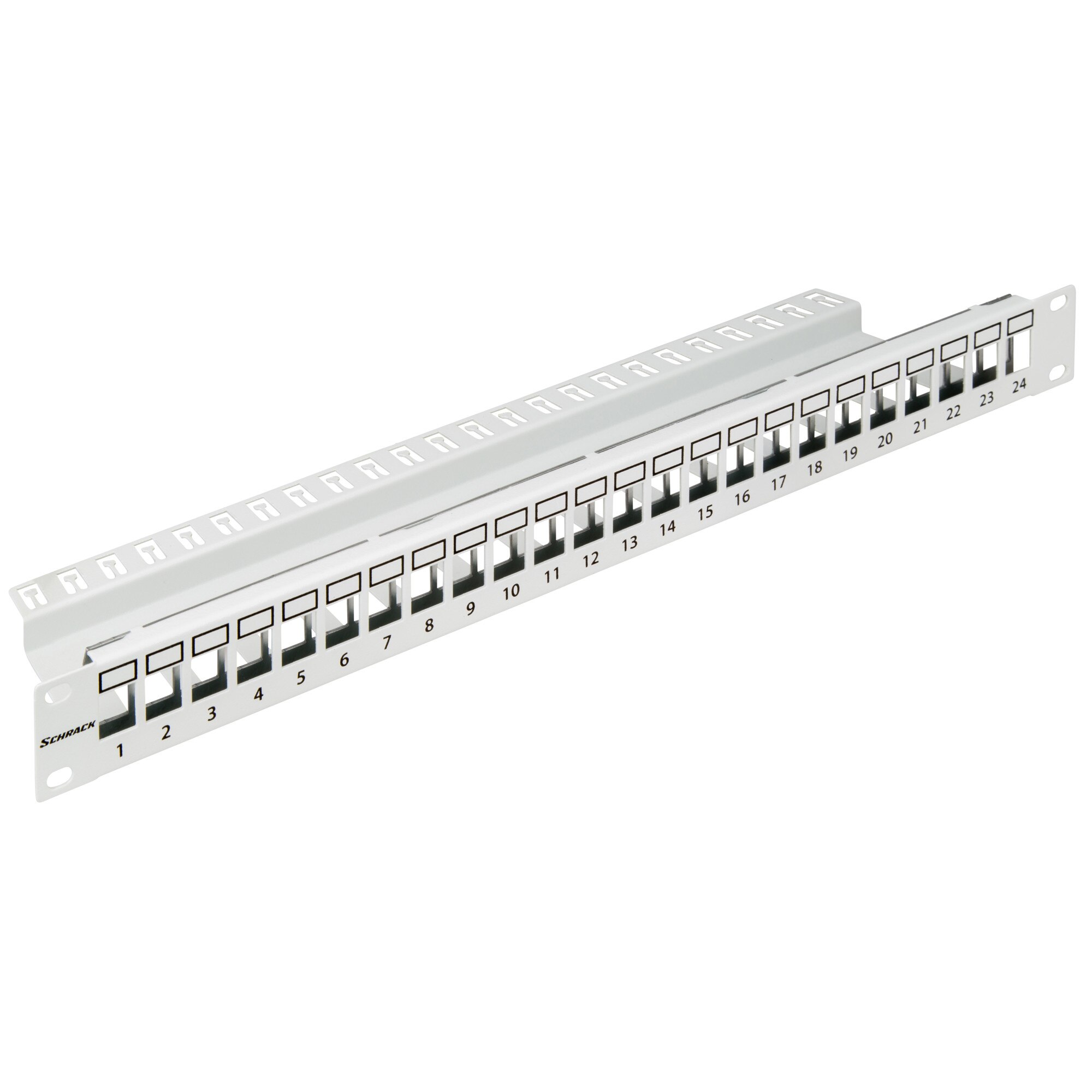 Patch panel pentru 19" 24 porturi (SFA) (SFB) goale, Schrack, rackabil ...