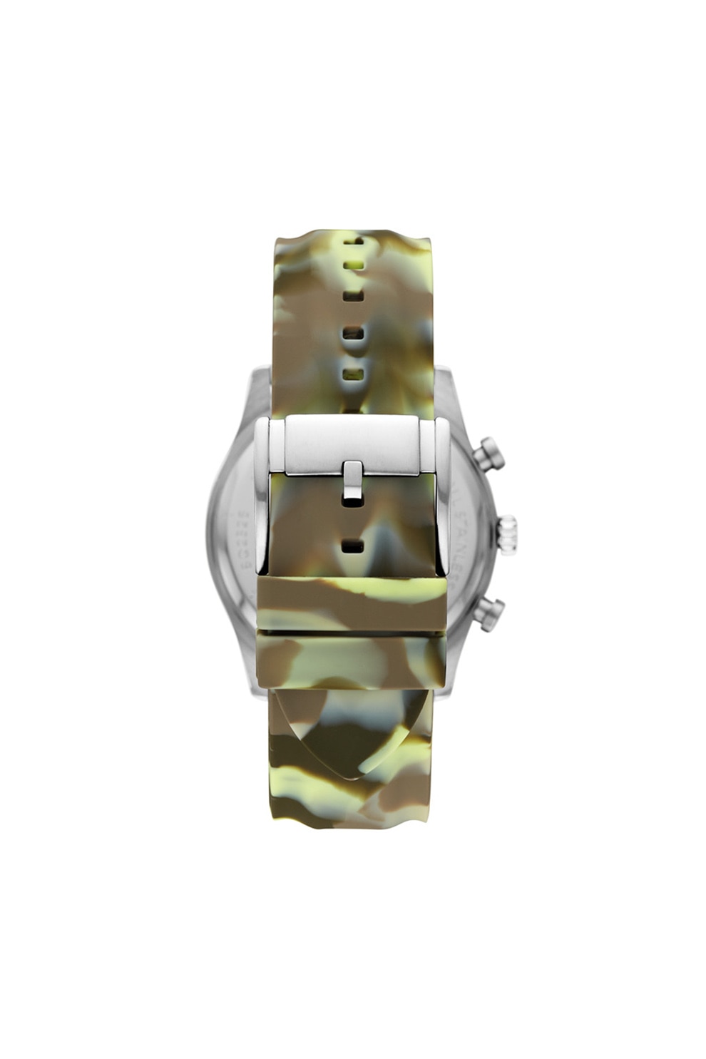 Fossil, Ceas cu functii multiple si curea de silicon Sullivan, Verde ...