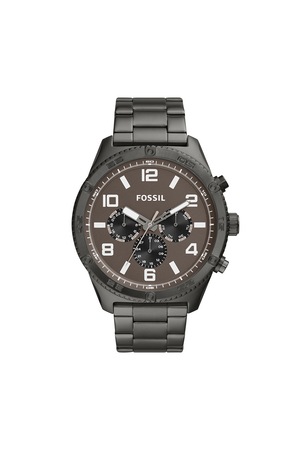Fossil, Мултифункционален иноксов часовник, Бледочерен - eMAG.bg