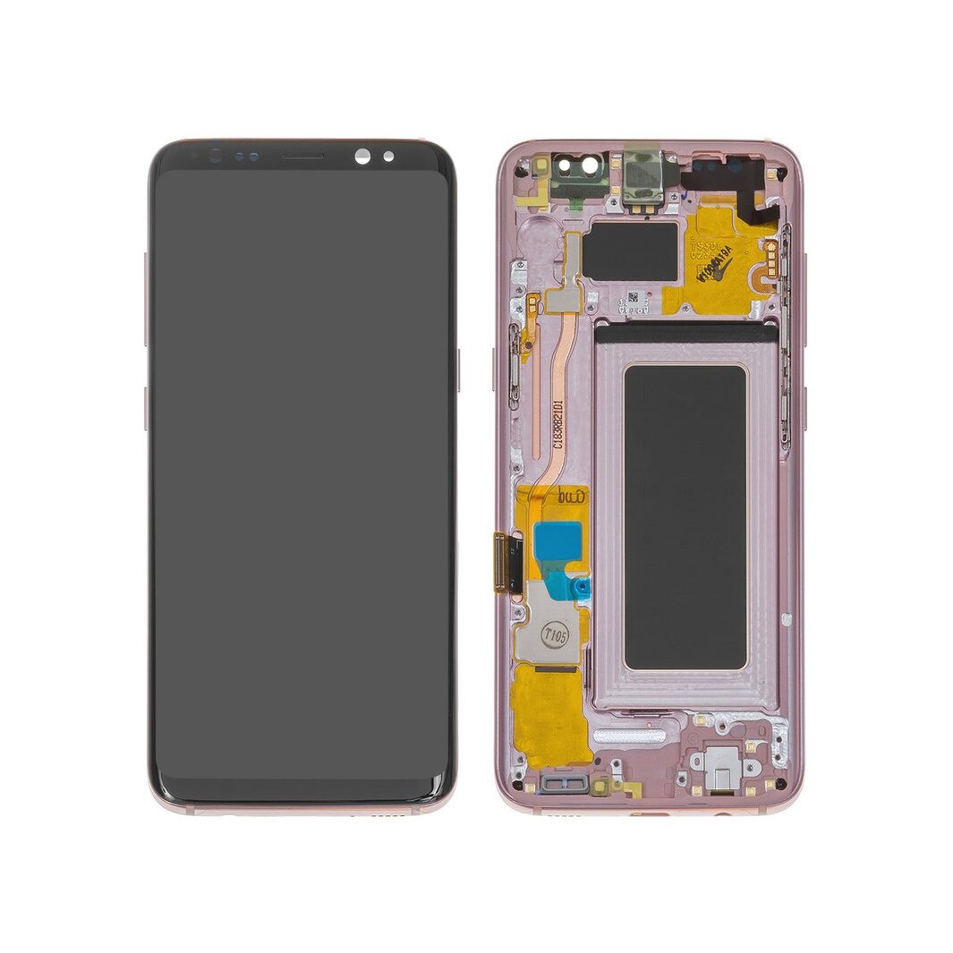Display Cu Touchscreen si Rama Roz Pink Samsung S8 G950 Original ...
