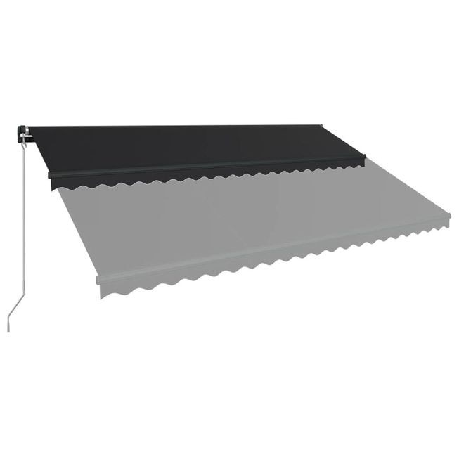 Marchiza retractabila manual, antracit, 500 x 300 cm - eMAG.ro