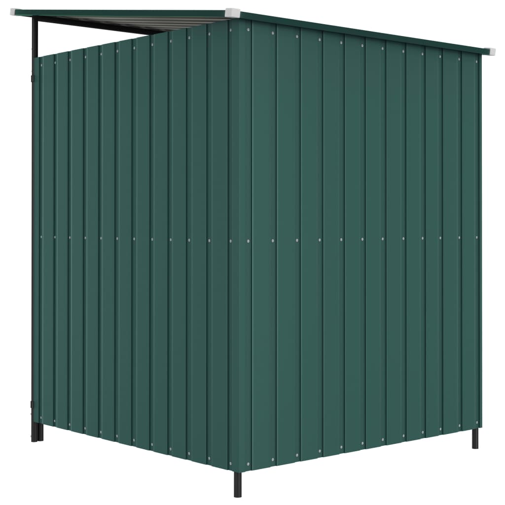 Cotet/Tarc exterior acoperit pentru caini, vidaXL, Otel zincat, 133 x ...