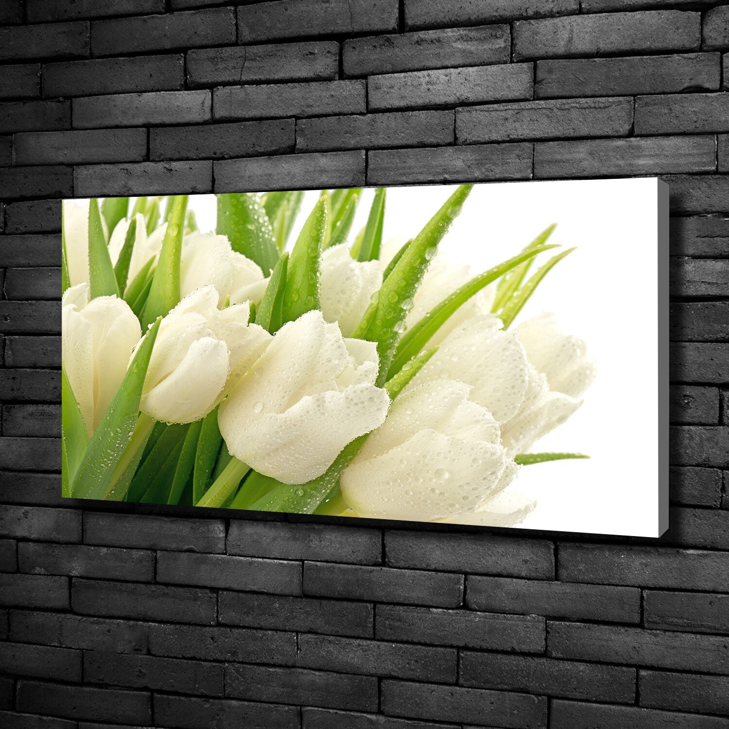 Pictura pe panza, Tulup, 100 cm x 50 cm, Decorarea peretilor, Lalele ...