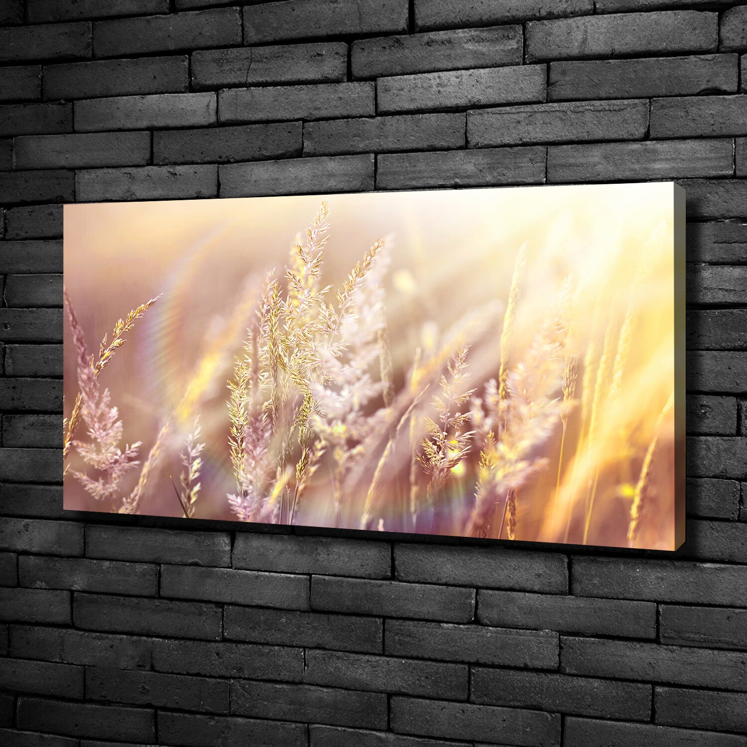 Pictura pe panza, 100x 50cm, Decorarea peretilor "Iarba inalta” - eMAG.ro