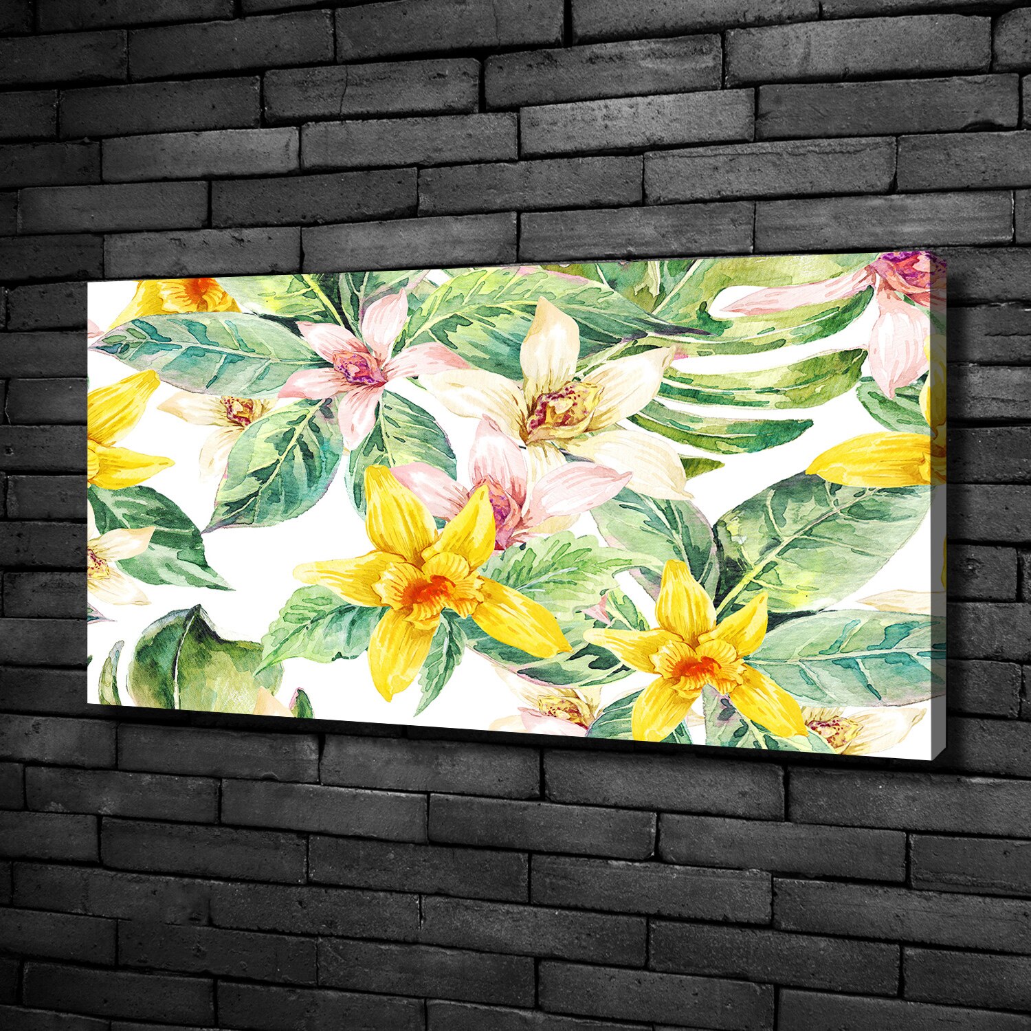 Pictura pe panza, 100 cm x 50, Decorarea peretilor, Orhidee - eMAG.ro