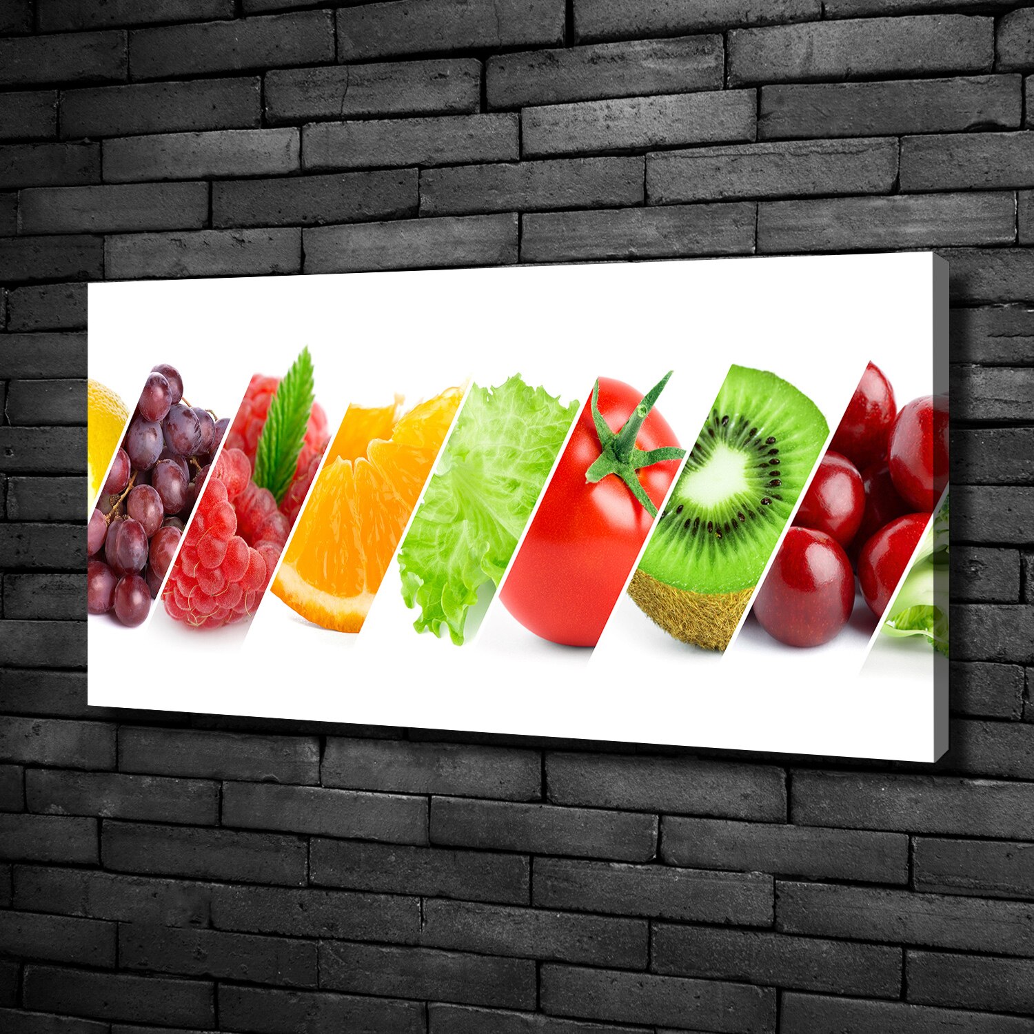 Pictura pe panza, 100 cm x 50 cm, Decorarea peretilor - Fructe si ...