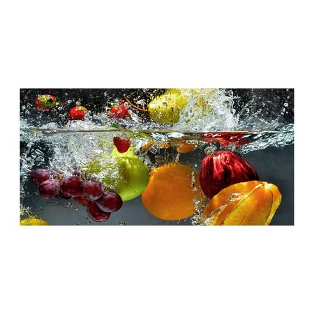 Pictura pe panza, Decorarea peretilor, 120 cm x 60 cm, Fructe si legume ...