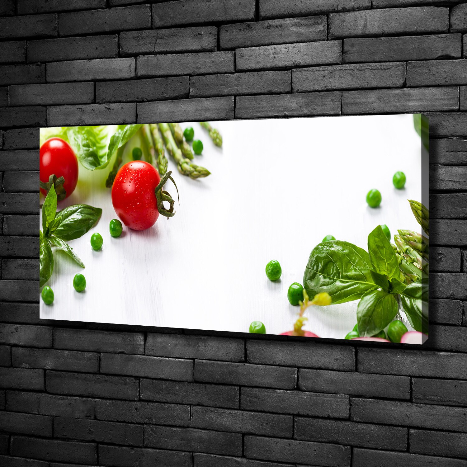 Pictura pe panza, 100x 50cm, Decorarea peretilor "Legume proaspete ...