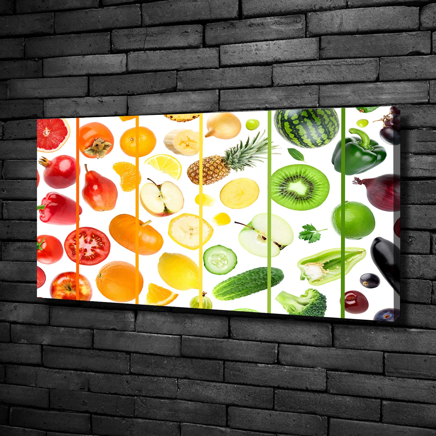 Pictura pe panza, 100 cm x 50 cm, Decorarea peretilor - Fructe si ...