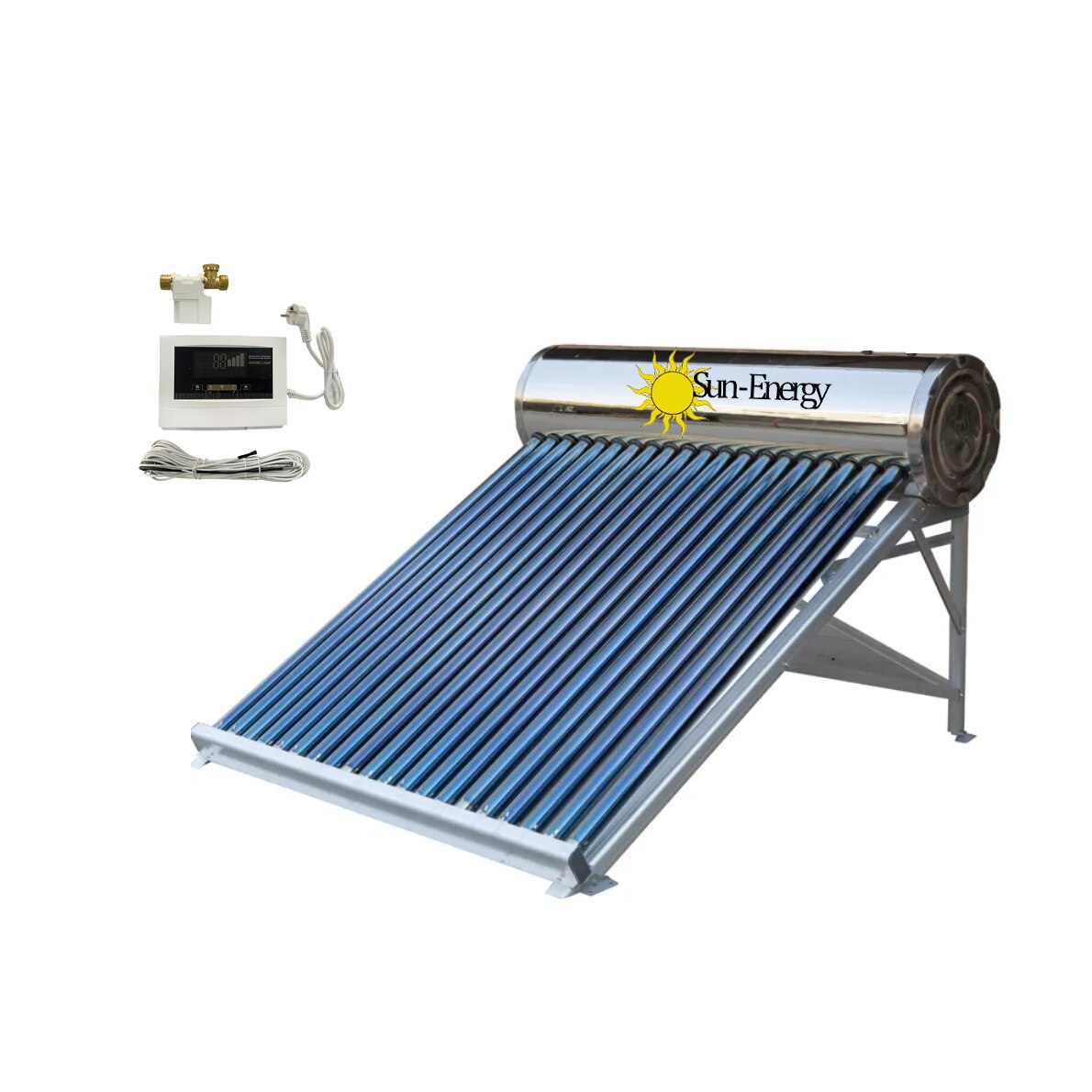 Panou solar apa calda Nepresurizat, inox, 200/260L, Sun-Energy, 20 ...
