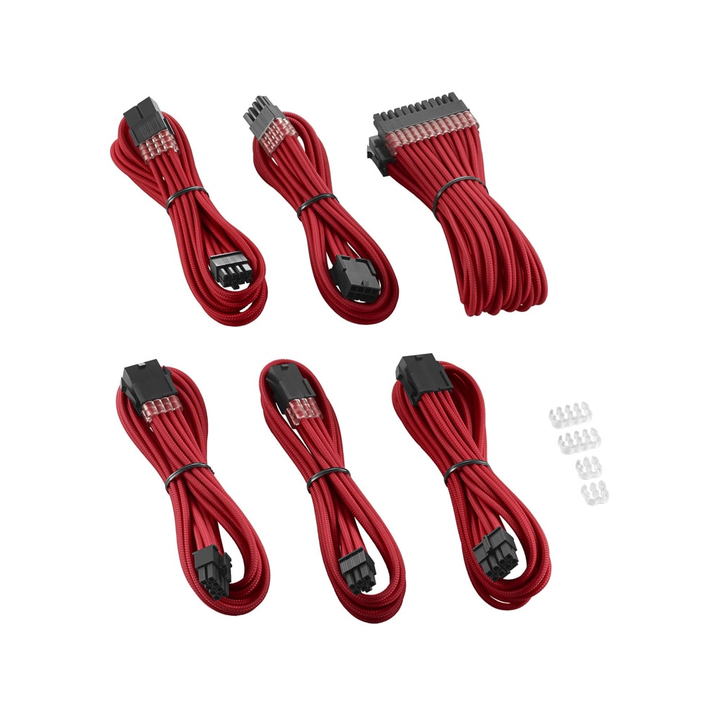 Комплект оплетени кабели CableMod PRO ModMesh, Red - eMAG.bg