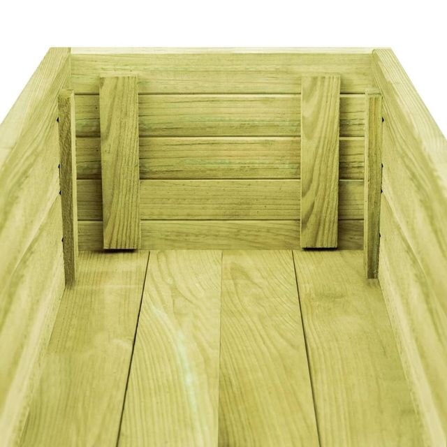 Strat inaltat de legume gradina, 200 cm, lemn de pin tratat - eMAG.ro