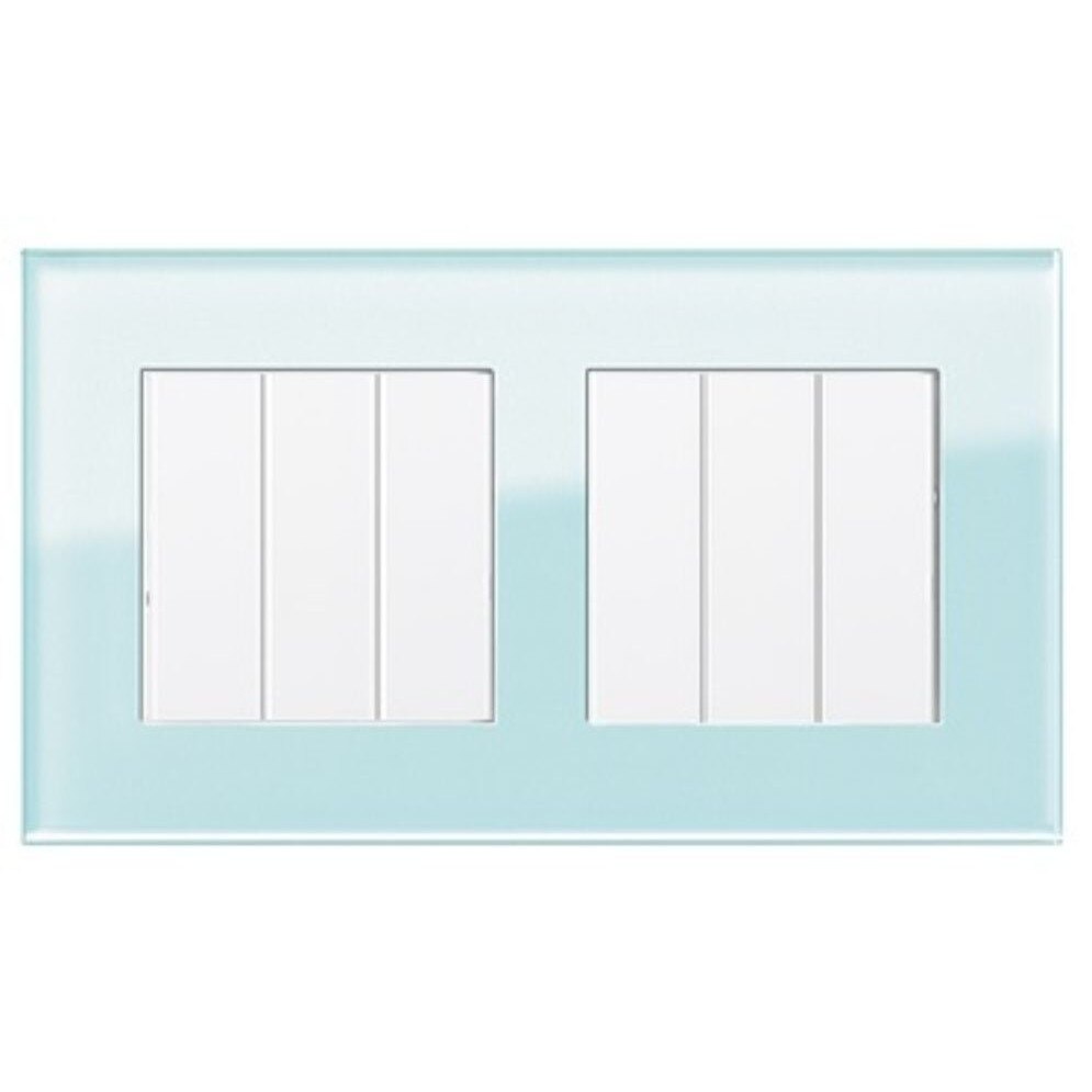 Intrerupator,GIRA Esprit,triplu,rama dubla,sticla verde - eMAG.ro