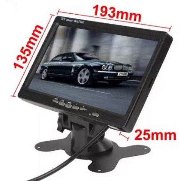 Monitor Auto 7 Inch Telecomanda Si Suport Reglabil Pt Tetiera Si Plansa ...